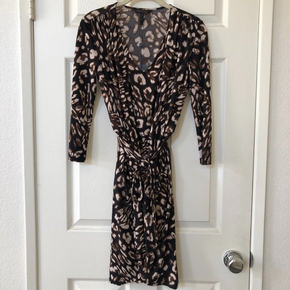 BCBGMaxAzria | Dresses | Nwt Bcbg Maxazria Sidney Animal Print Dress Xs | Poshmark